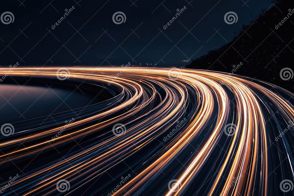 A Stunning Abstract Image Depicting High-speed Data Transfer, High ...