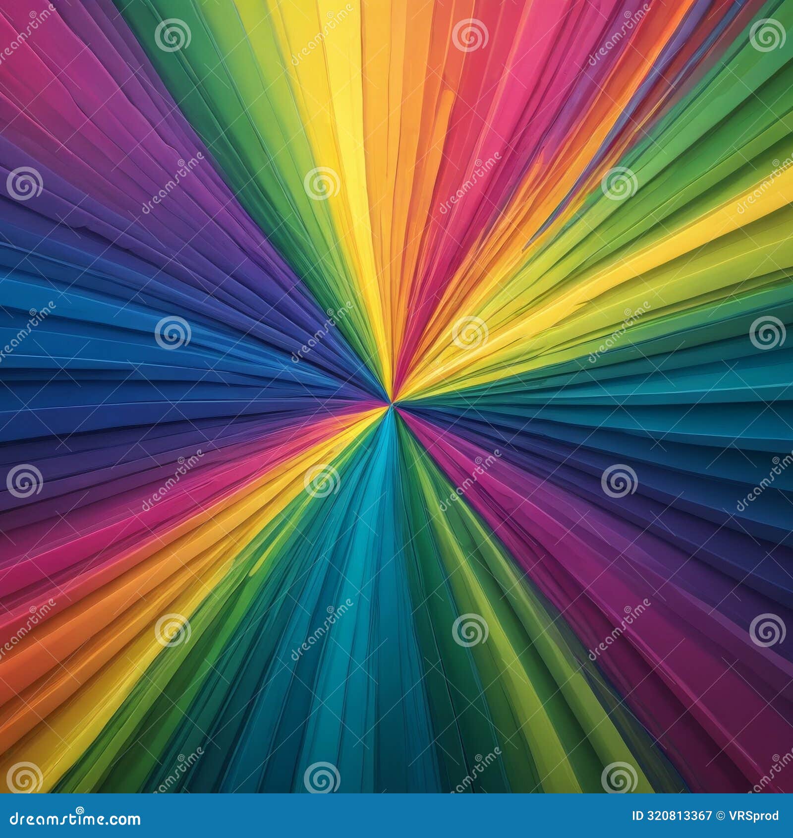Vibrant Rainbow Abstract Pattern with Radial Symmetry Stock Image ...