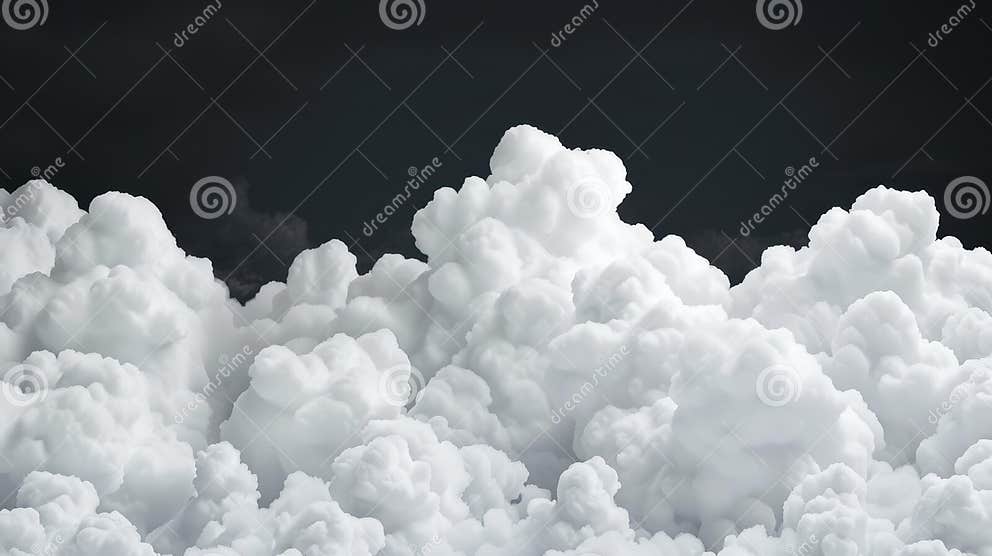 Stunning Abstract White Cloud Texture on a Black Background for Unique ...
