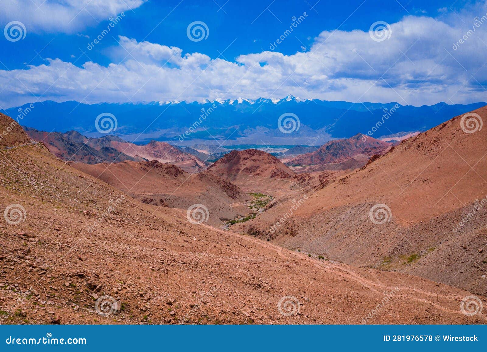 Stunning Aerial View of a Mountain Range in the Desert Stock Photo ...