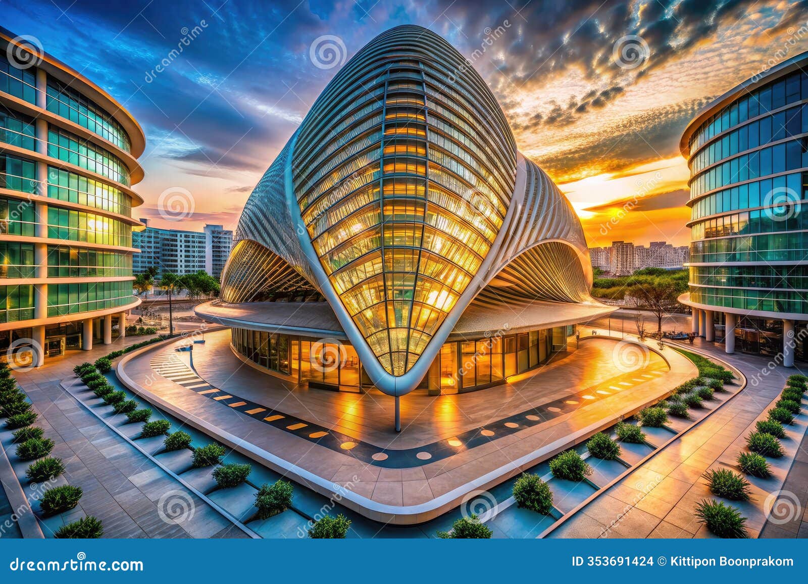 Stunning AIGenerated Architectural Visualization a Modern Shell ...