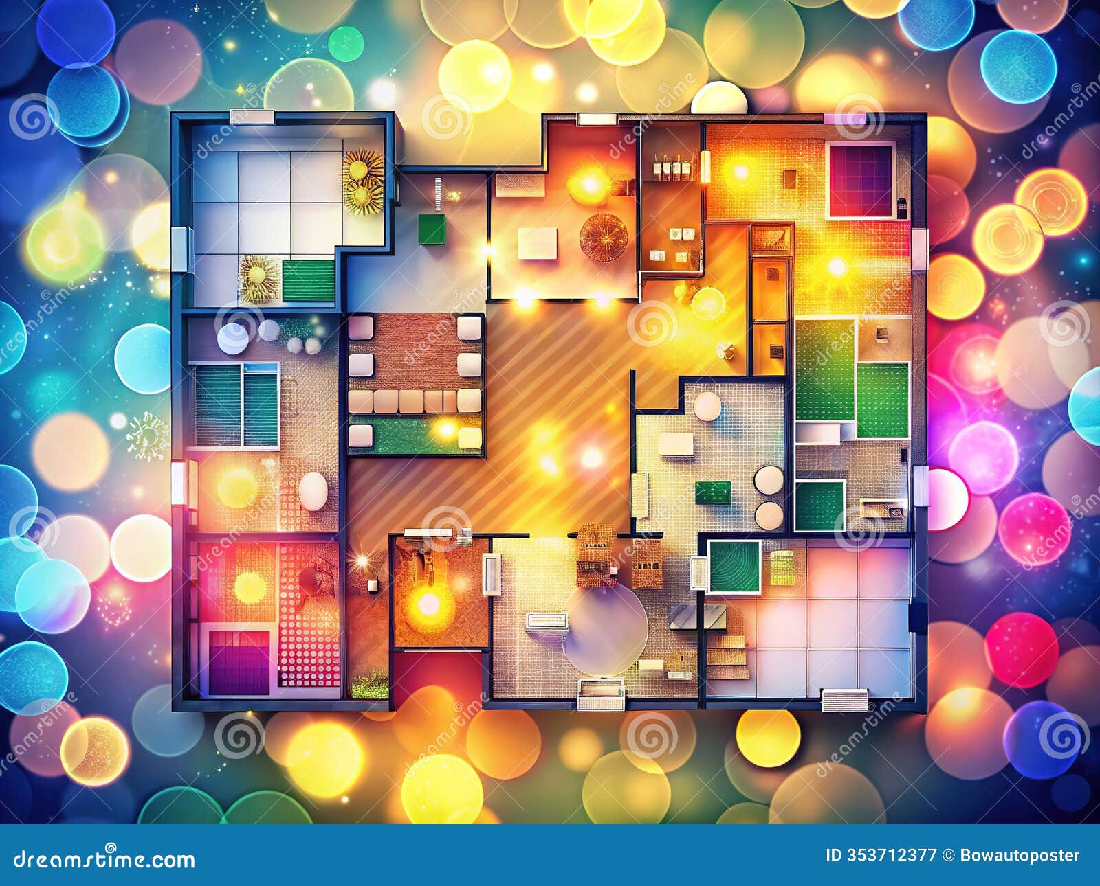 Stunning Architectural Floor Plan Visualization Modern Apartment Design ...