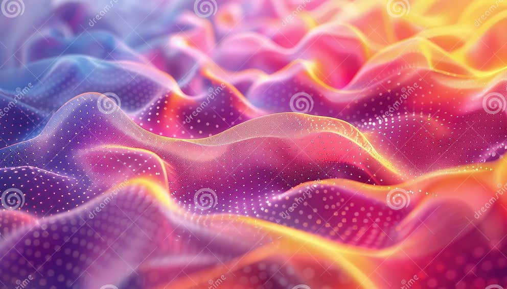 This Stunning Artwork Displays a Captivating Wave Design with Vibrant ...