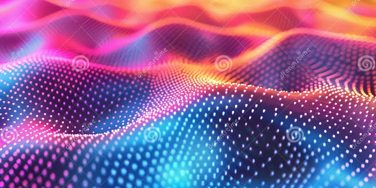 This Stunning Artwork Displays a Captivating Wave Design with Vibrant ...