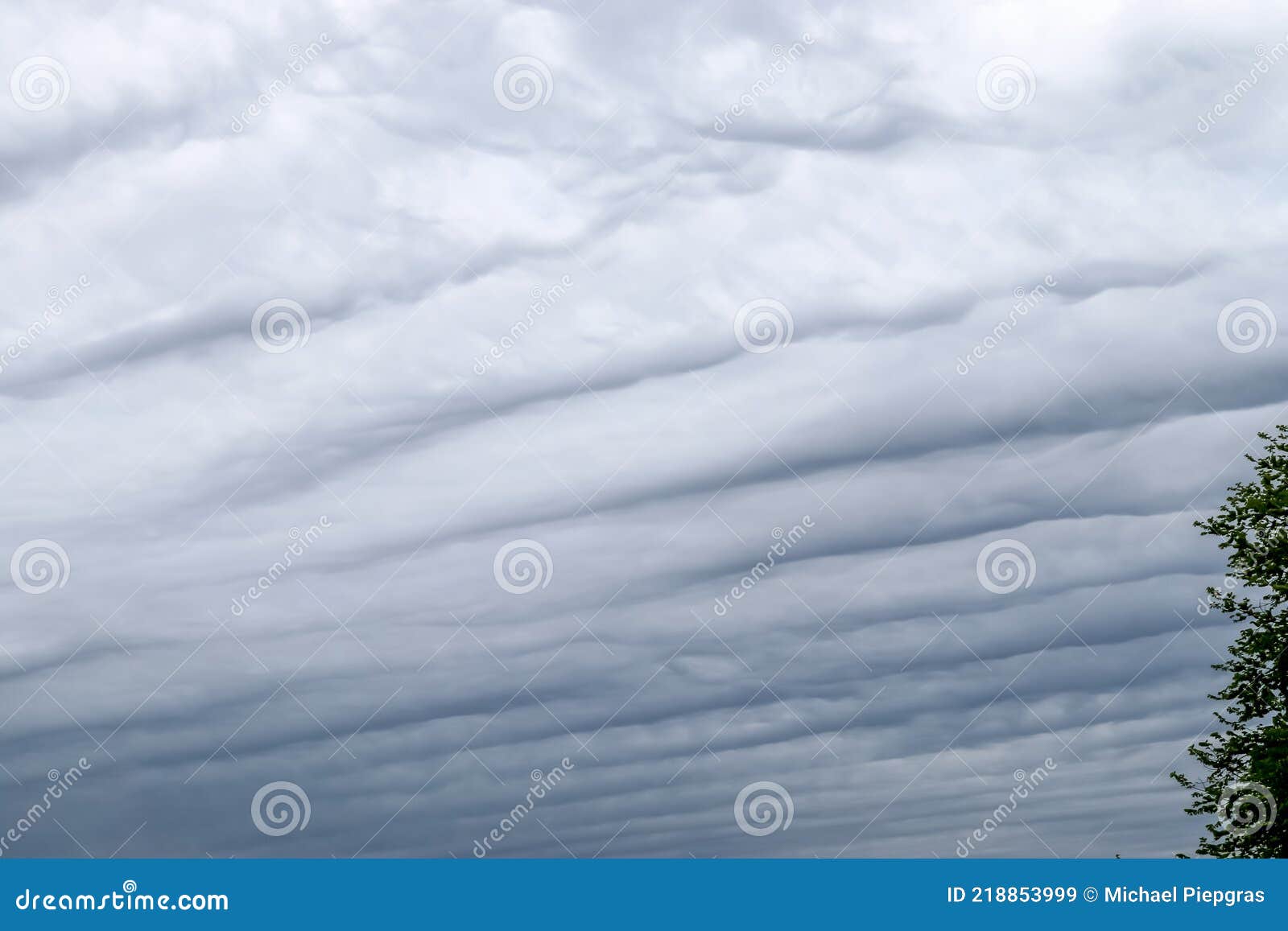 Stunning Asperatus Cloud Formations in the Sky Stock Image - Image of ...