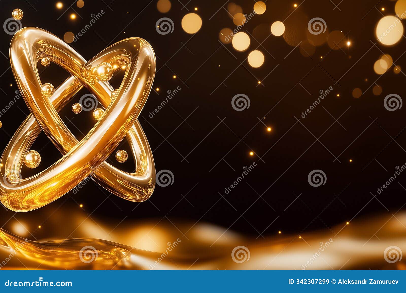 A Stunning Atomic Structure Shows Electrons Orbiting a Luminous Nucleus ...