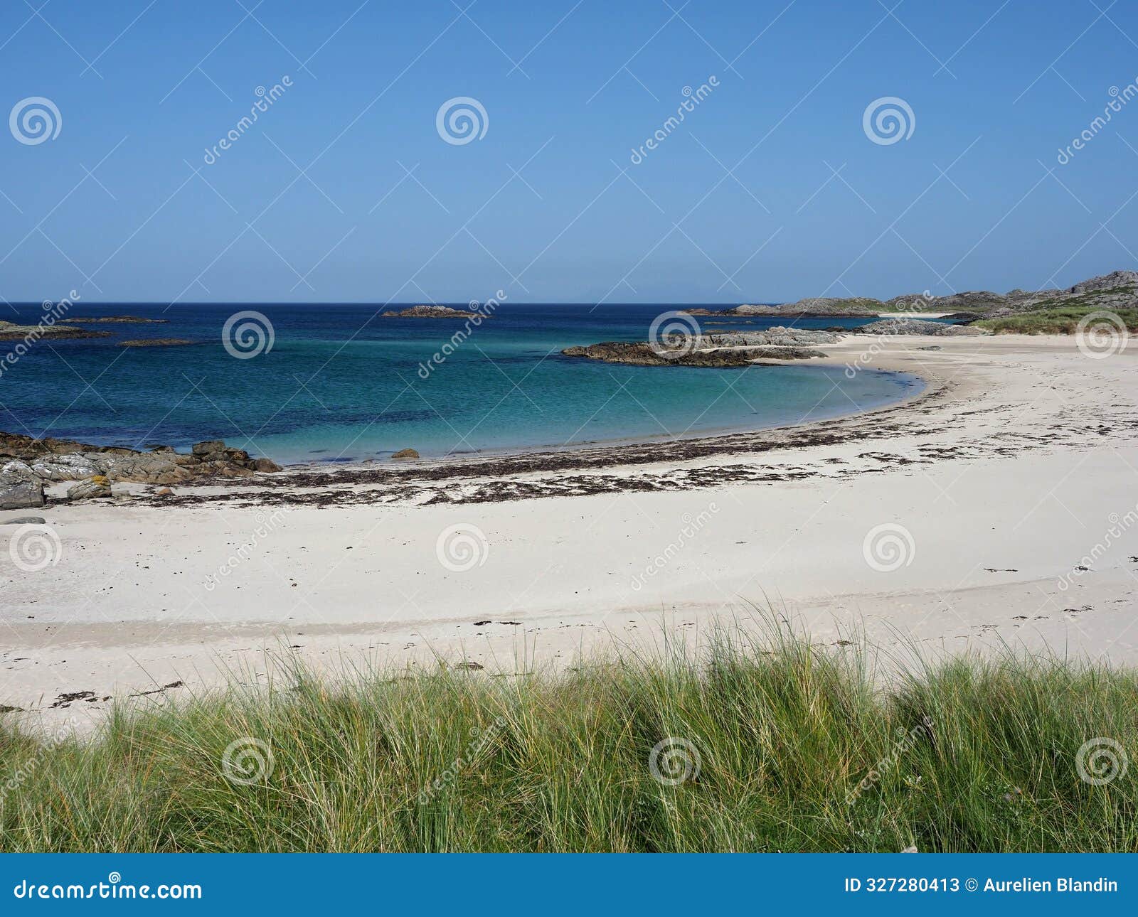 Stunning Beach on the Isle of Coll. Inner Hebrides. Scotland Stock ...
