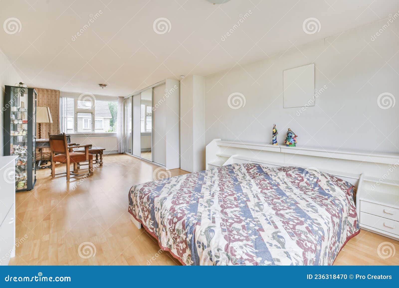 Stunning bedroom design stock photo. Image of empty - 236318470