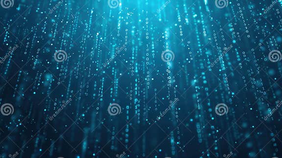 Stunning Binary Code Background with Futuristic Cyberspace Feel. Ideal ...