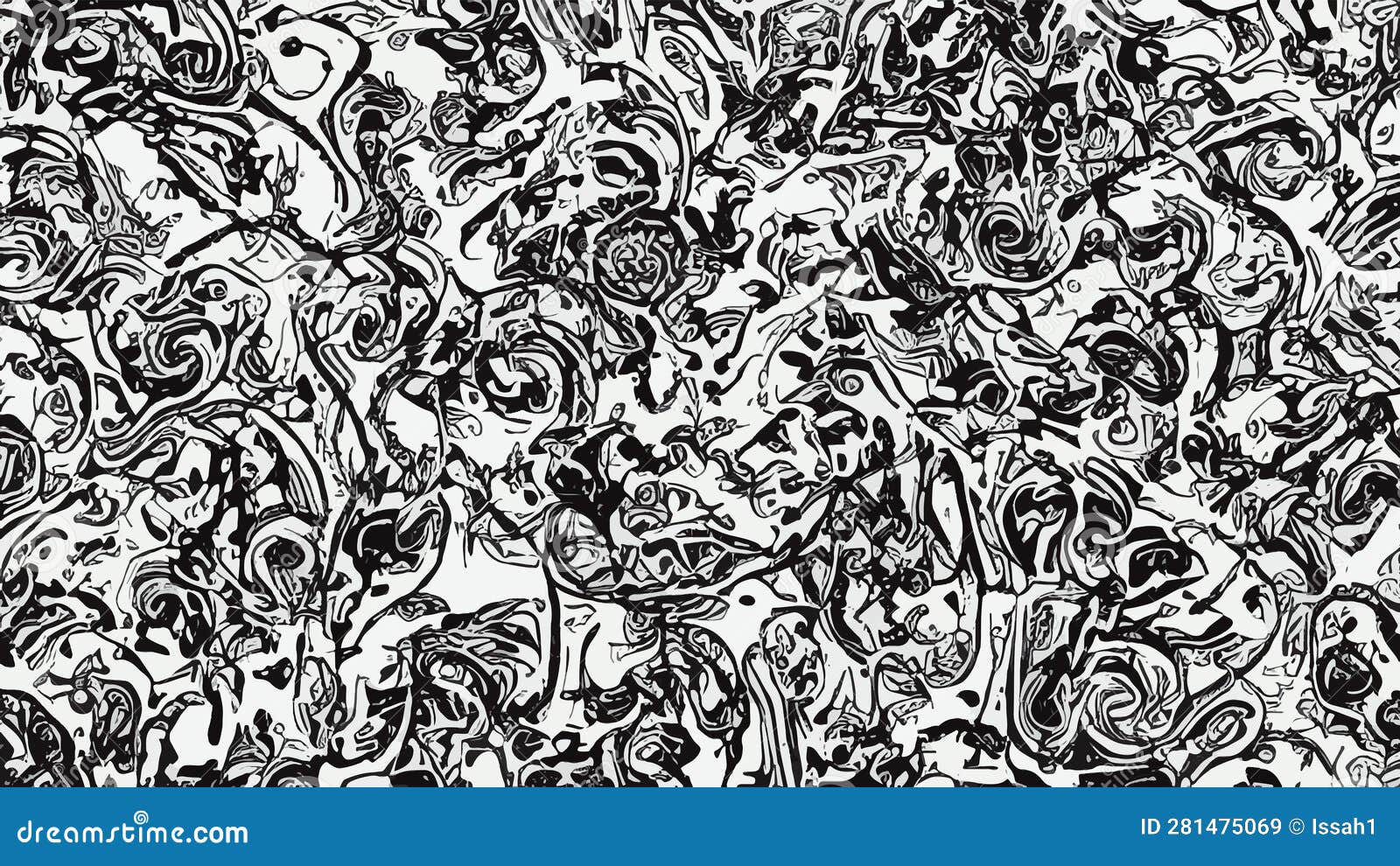 Stunning Black and White Abstract Geometric Mix Cyber Print Stock ...