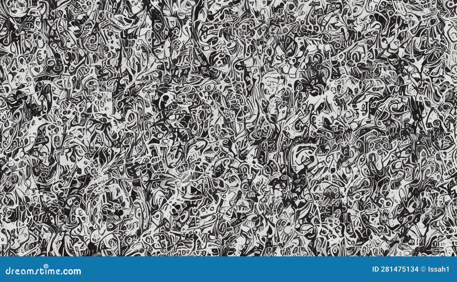 Stunning Black and White Abstract 5 Star Transparent Repeating Pattern ...