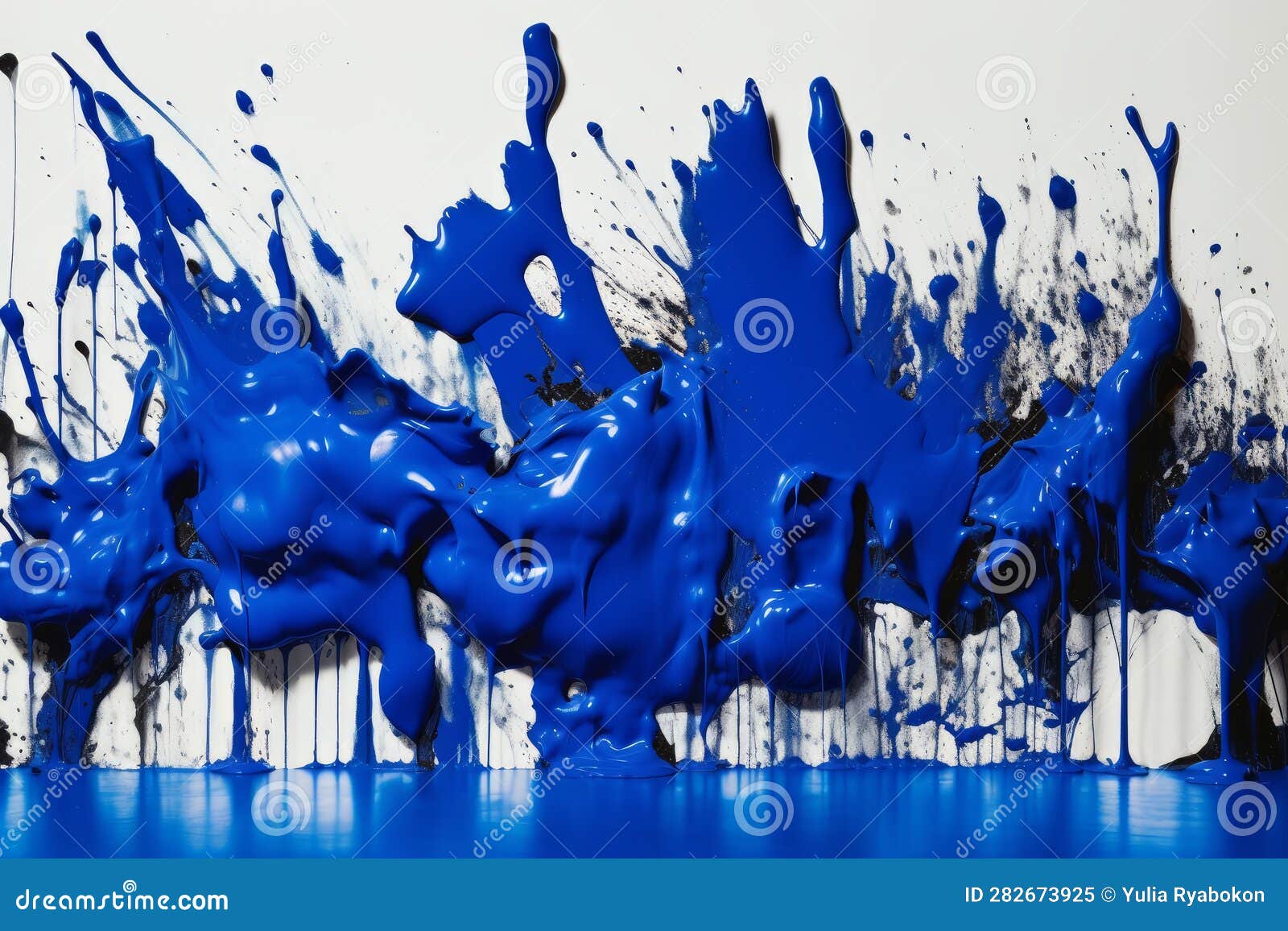 Stunning Blue Art. Generate Ai Stock Illustration - Illustration of ...