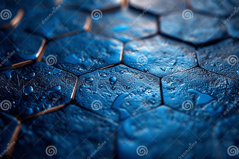 Stunning Blue Metallic Texture with Light Reflections for Design and ...