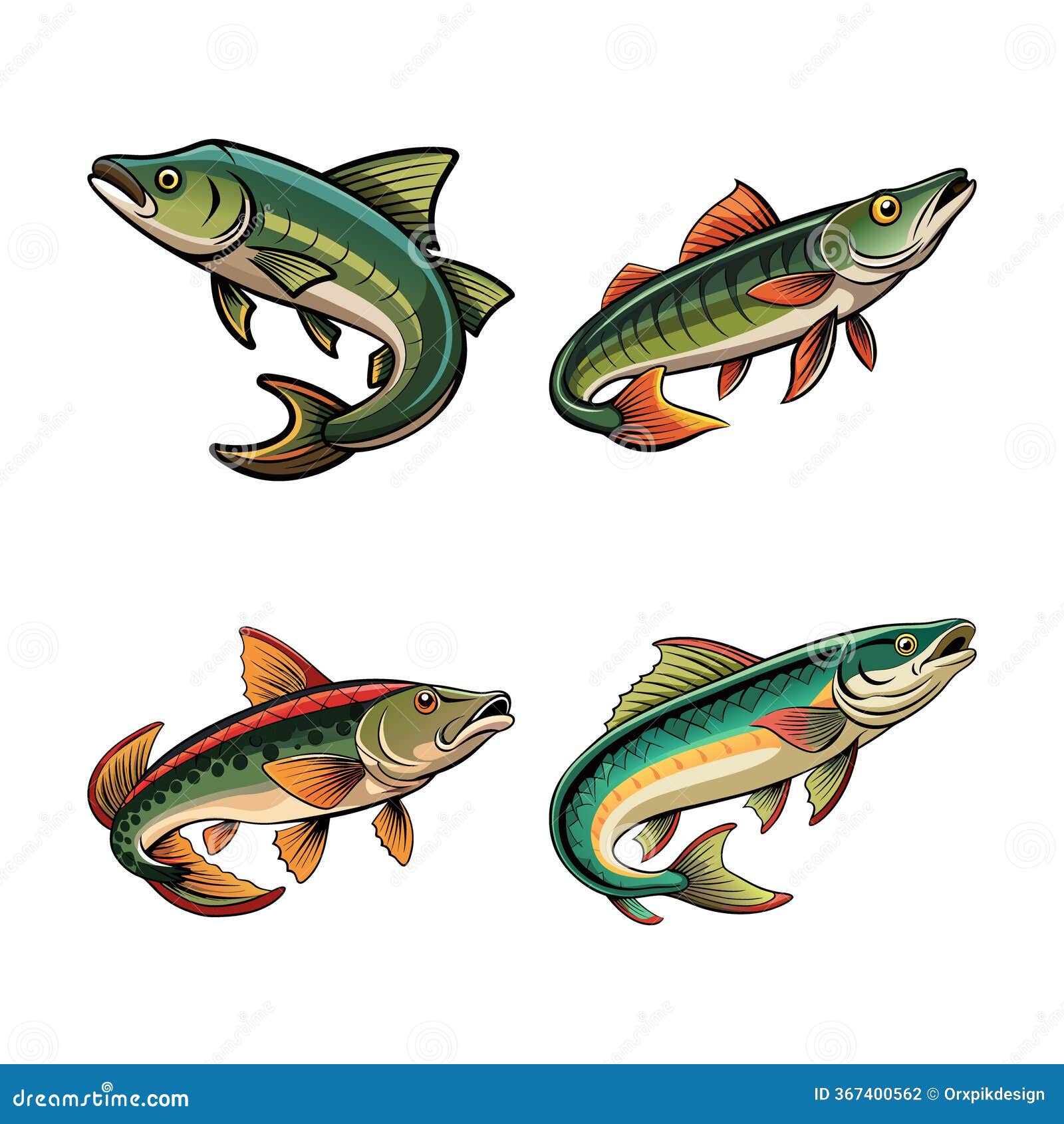 Bowfin Fish Speaks Vector Kawaii | CartoonDealer.com #322450948