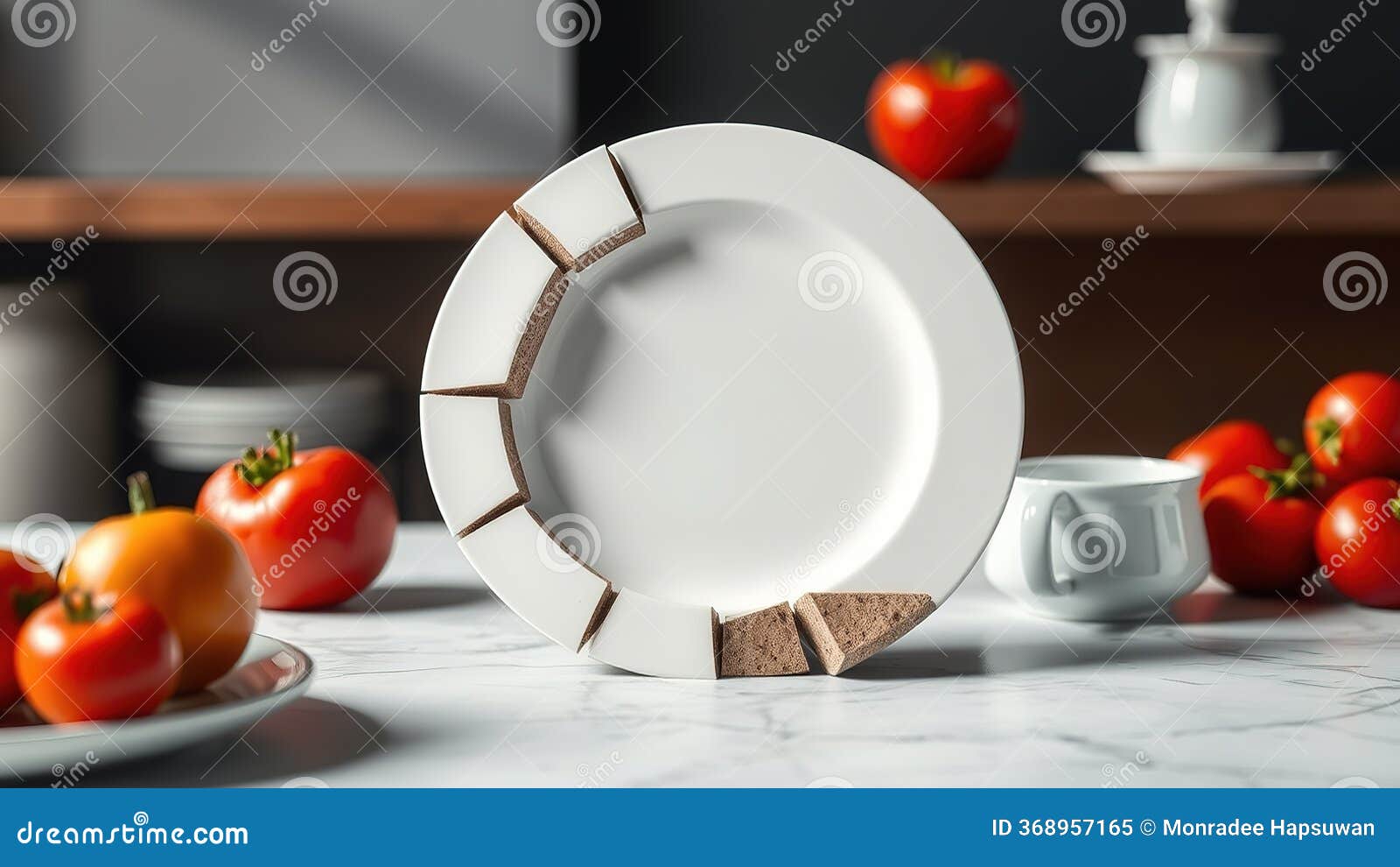 Broken Plate, Mixed Emotions, Sadness And Acceptance Combines The ...