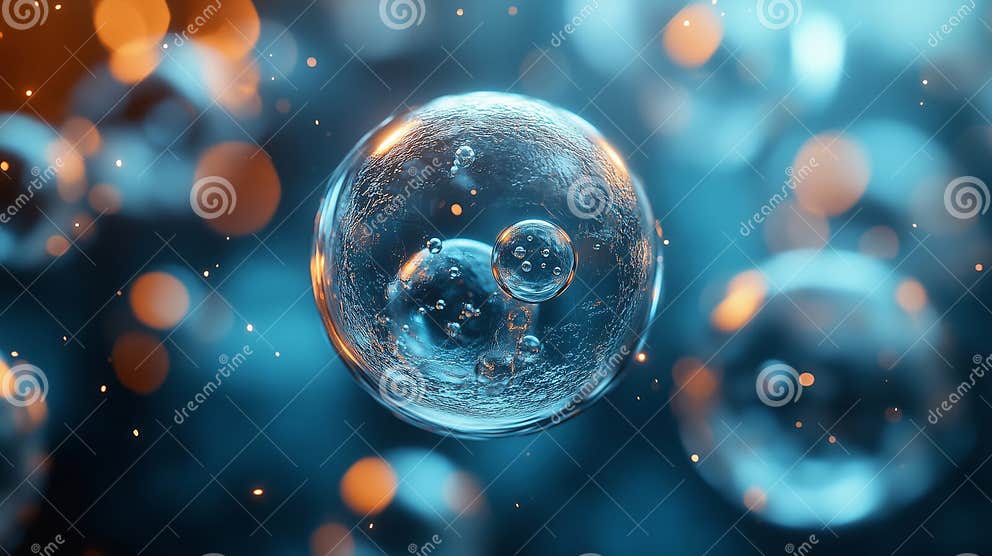 Stunning Bubbles Captured in a Luminous Fluid Environment Stock Image ...