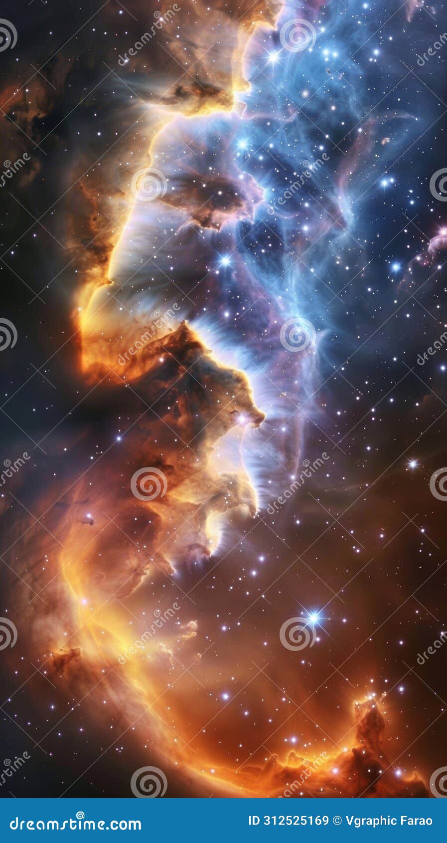 Stunning Capture of Cosmic Clouds and Starlight Stock Image - Image of ...