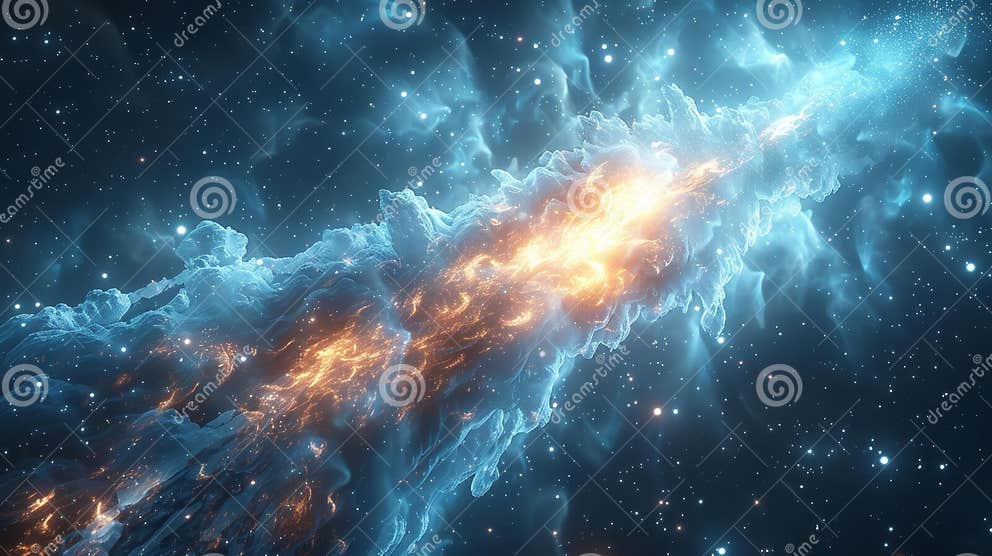 Stunning Celestial Explosion in Deep Space - Generative Ai Stock ...