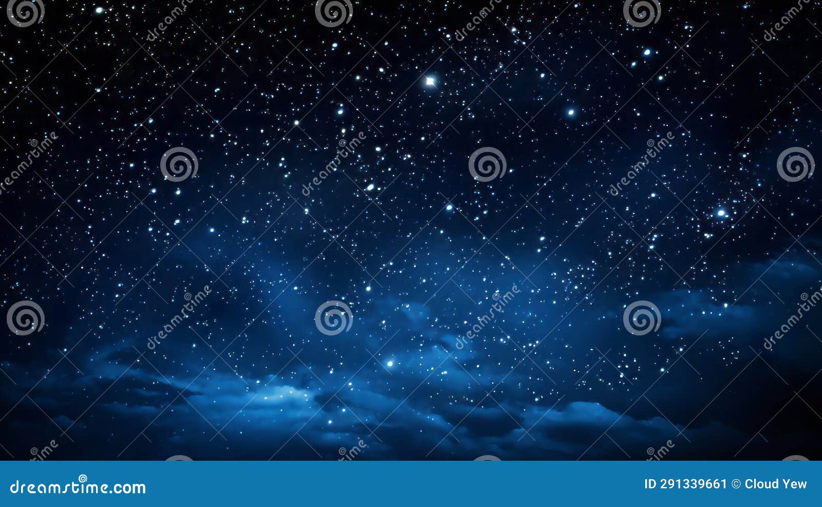 Stunning Celestial Night Sky Stars Stock Illustration - Illustration of ...
