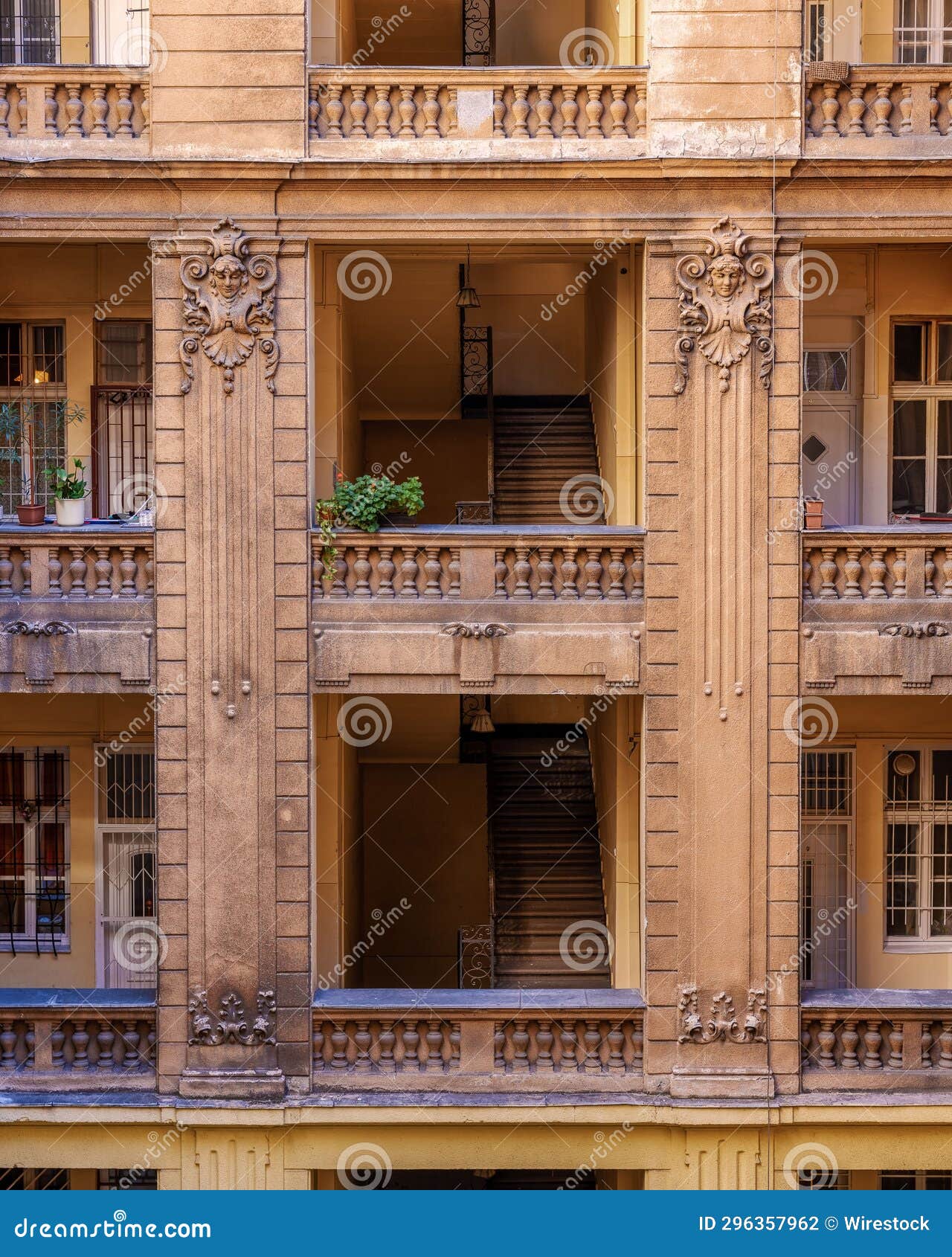 Stunning Classical Structure Located in Budapest, Hungary Stock Photo ...