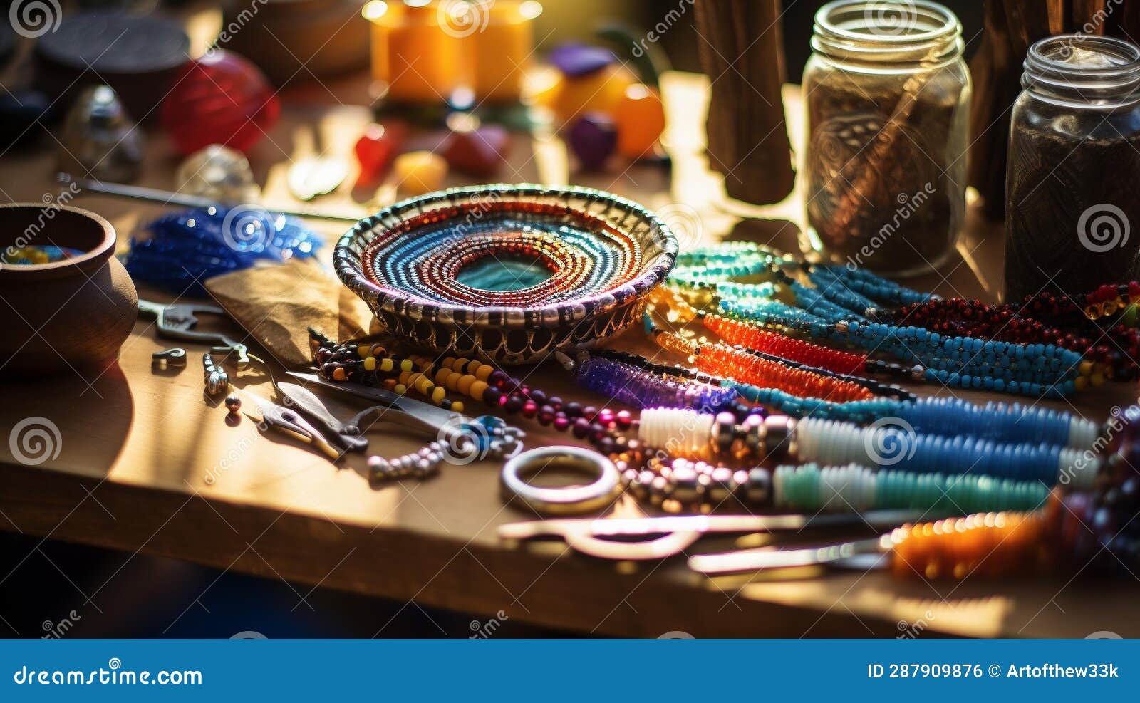 Intricate Beadwork: a Captivating Display of Color and Craftsmanship ...