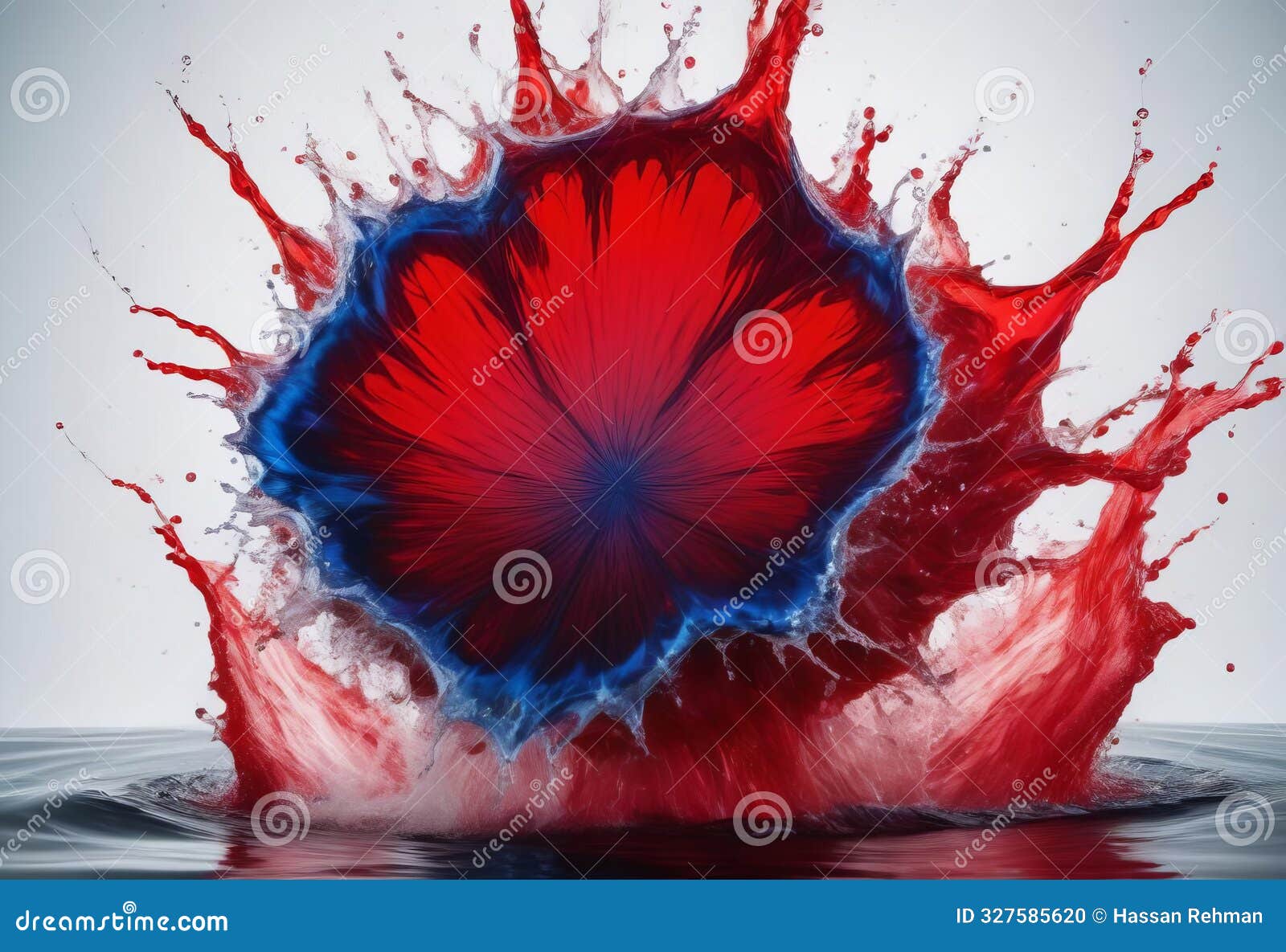 : a Stunning Close-Up of Water Splash Art Stock Illustration ...