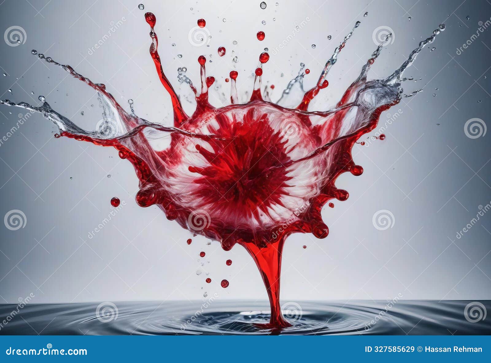 : A Stunning Close-Up Of Water Splash Art Royalty-Free Stock ...