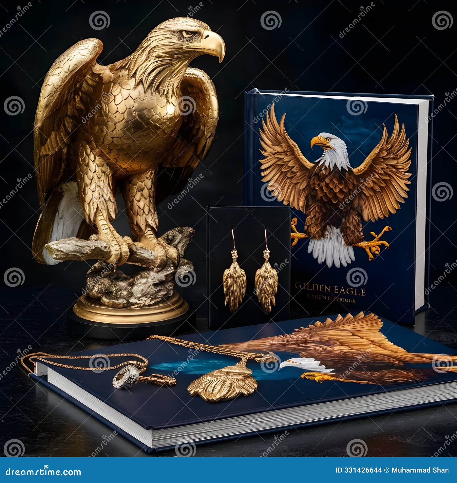 A Stunning Collection of Golden Eagle Illustration Stock Illustration ...