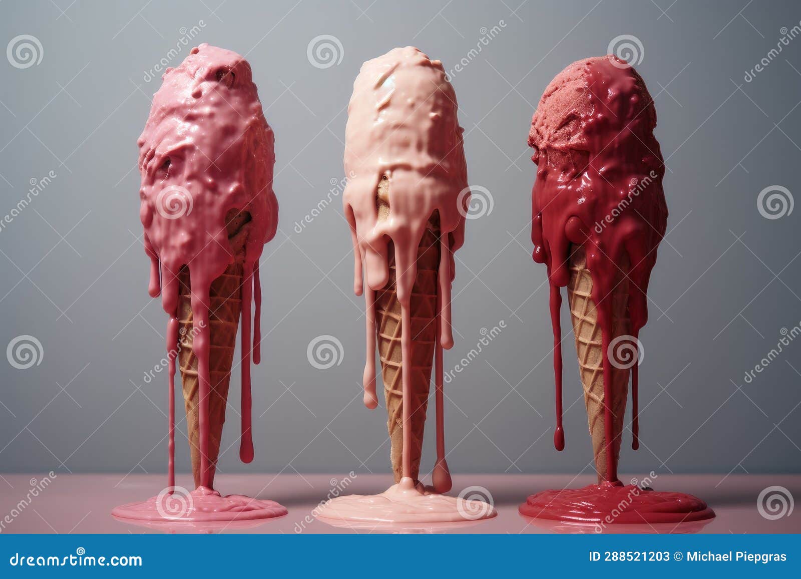 A Stunning and Colorful Ice Cream Artwork Stock Illustration ...