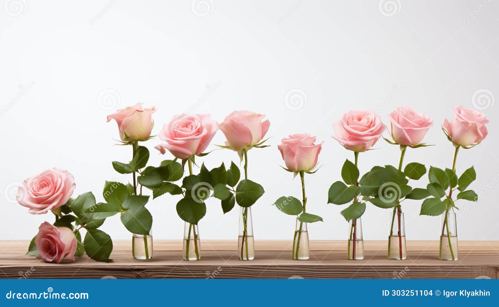 Stunning Composition of Vibrant Rose Group on Spacious Solid Backdrop ...