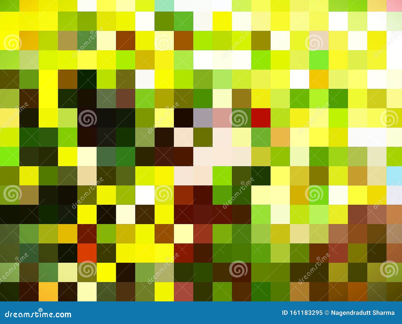 A Stunning Conspicuous Illustration of Multi-color Digital Pattern of ...