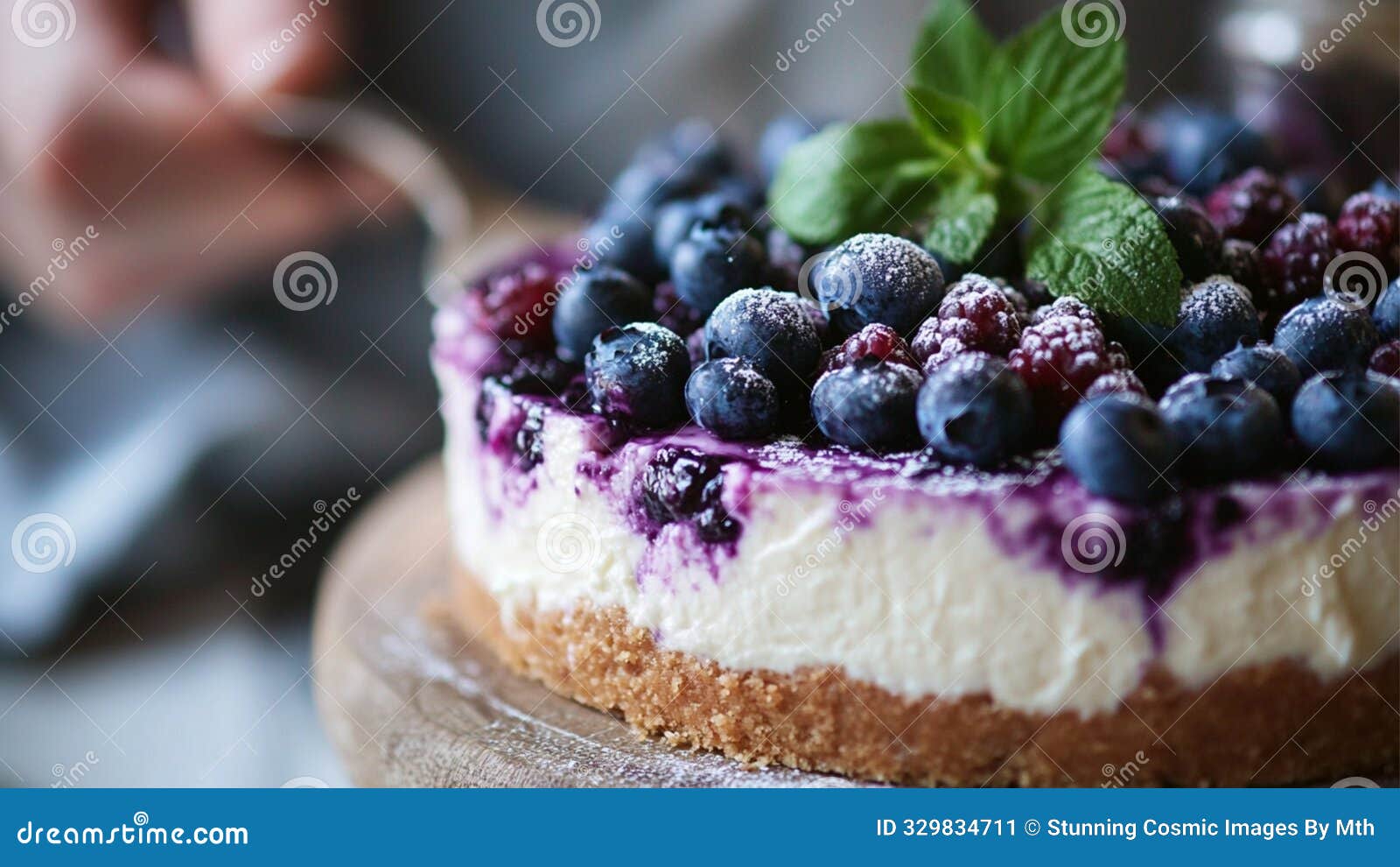 The Perfect Traditional Blueberry Cheesecake with Graham Cracker Crust ...