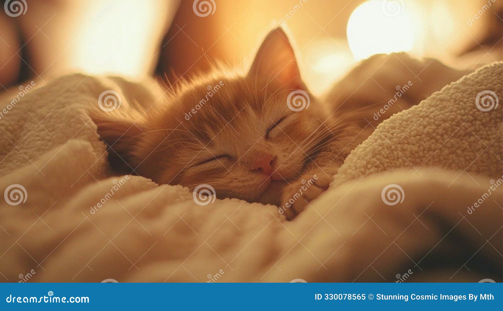 The Cutest, Most Adorable Kitten Cat Sleeping and Dreaming Peacefully ...