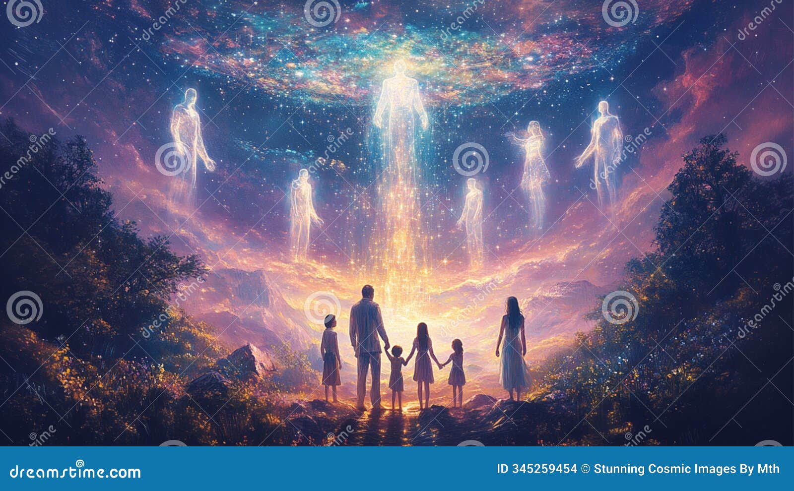 Family Spirit after Death in Heaven Going through a Portal ...