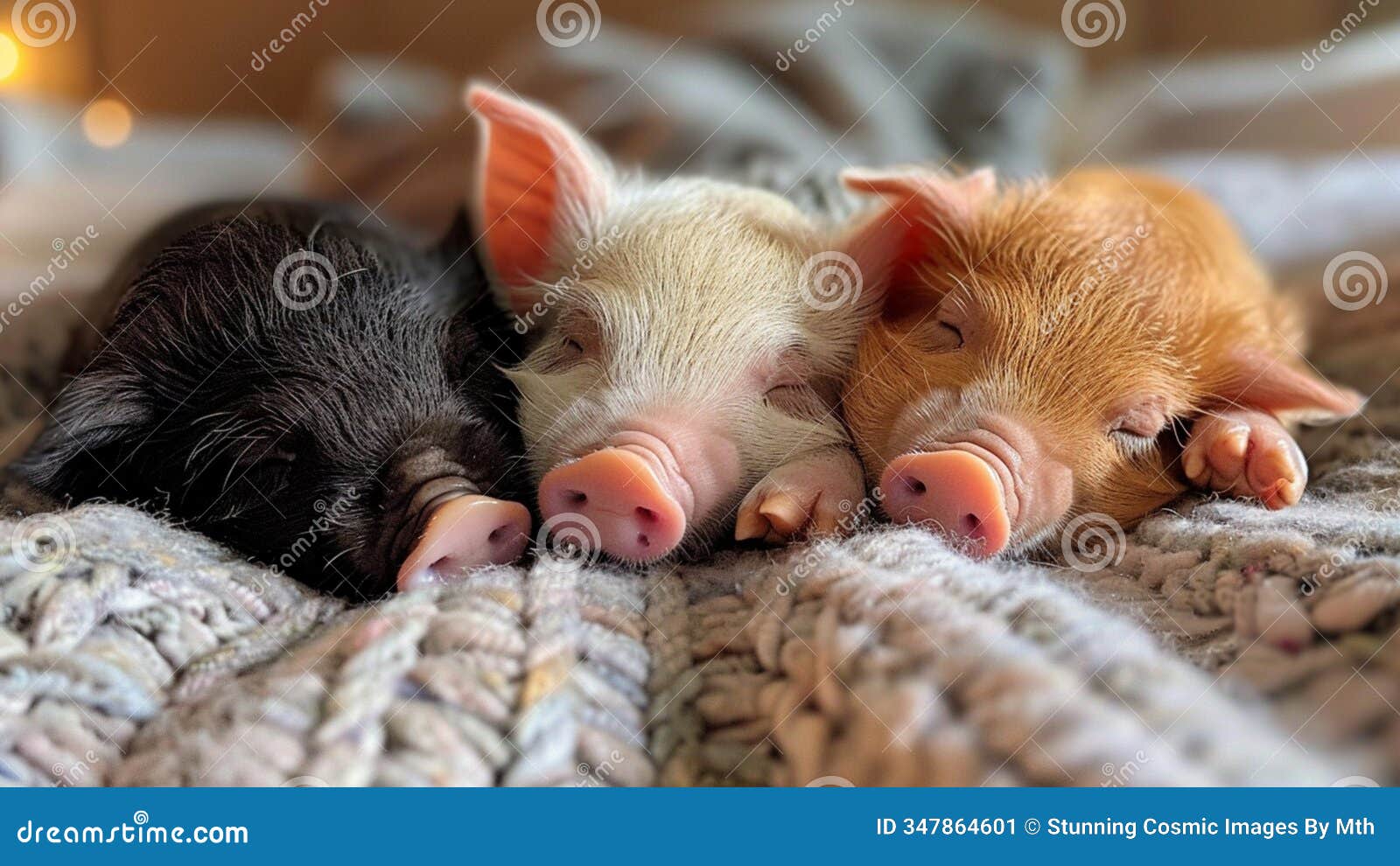 Cute Little Home Pet Pig Sleeping or Napping Stock Illustration ...