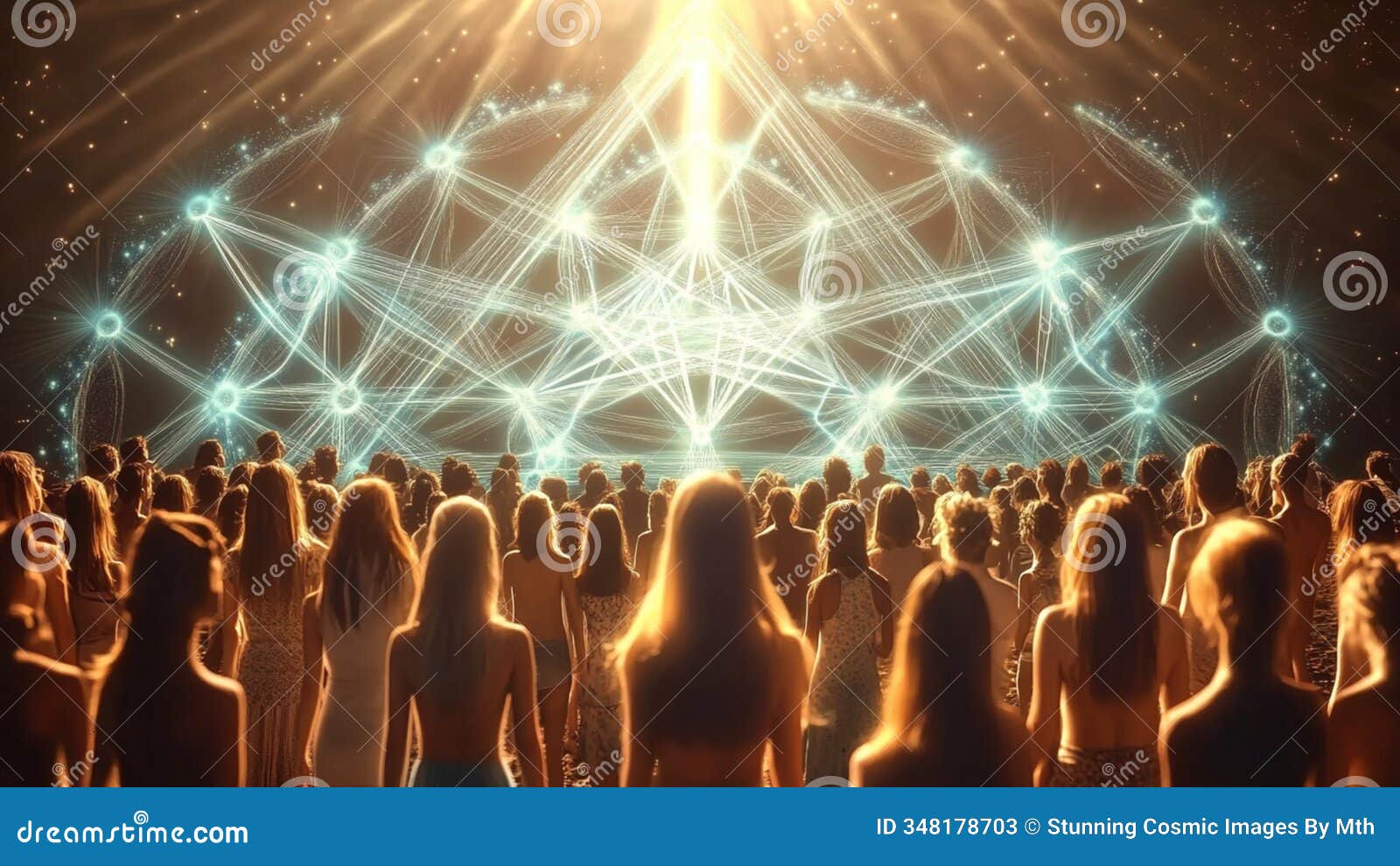 Cult Ritual Mask Made Of Gold Metal, Decorative Artwork In Traditional ...