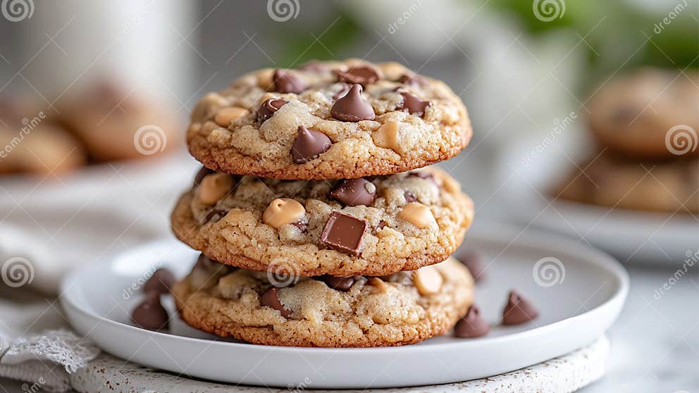 Delicious, Homemade, Soft, Chewy and Buttery Grandma Chocolate Chip Cookies with Peanut Butter ...