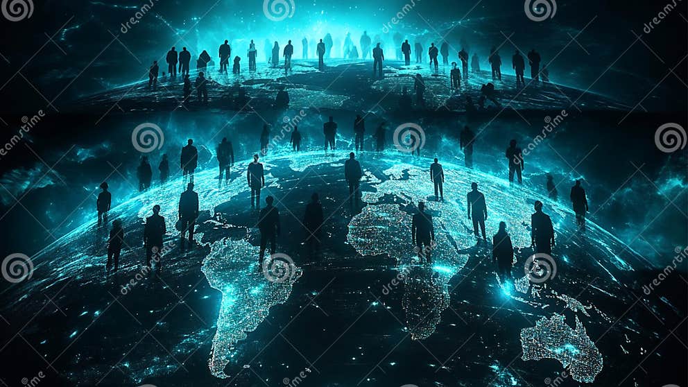Global International Matrix People Globally Humanity Symbol Worldwide ...