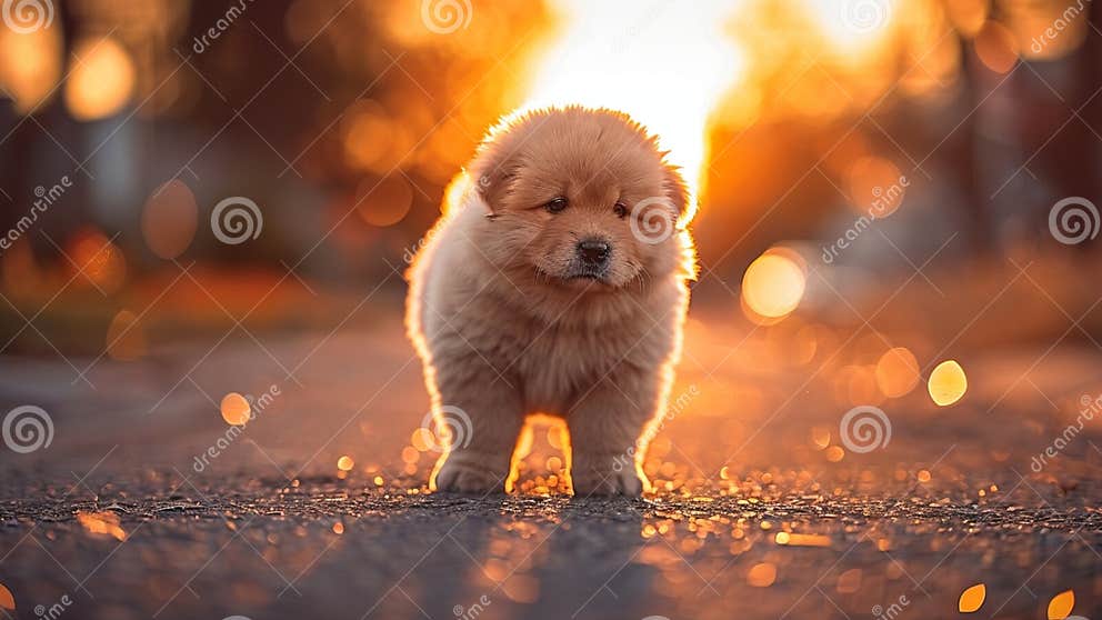 Walking a Cute, Friendly and Happy Chow Chow Dog Puppy (Very Cute ...