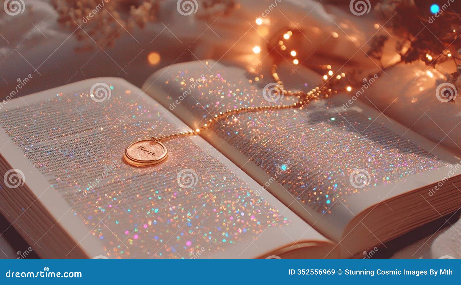 Magic Psychic Occult Oracle Esoteric Book Covered in Glitter and Gold ...