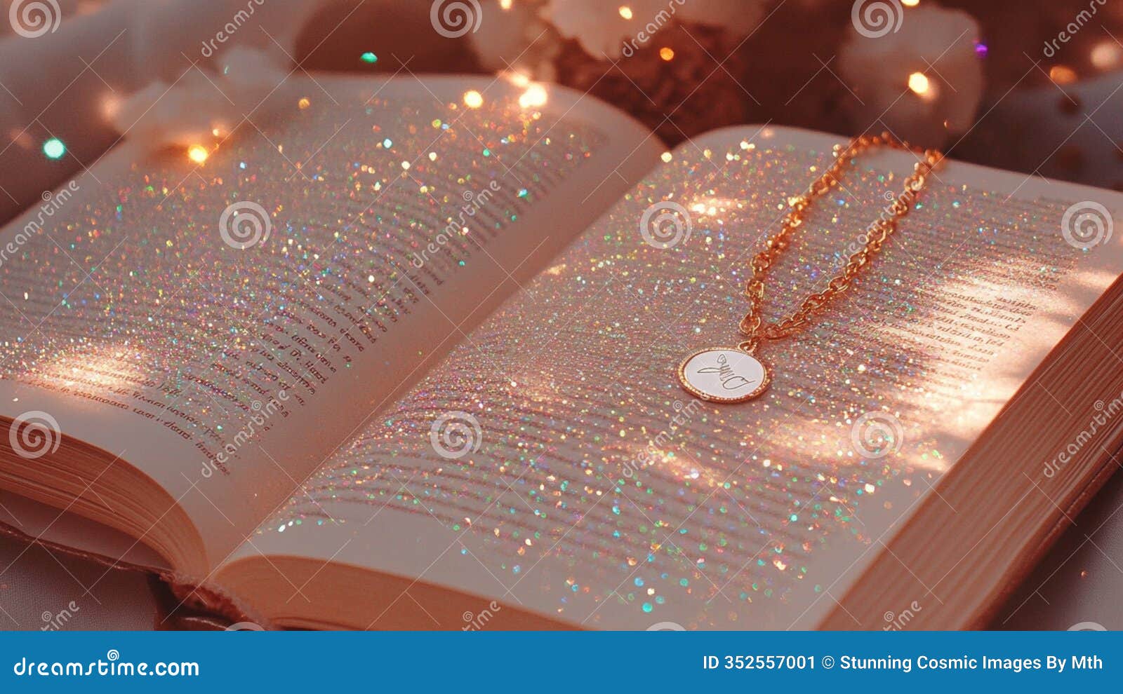Magic Psychic Occult Oracle Esoteric Book Covered in Glitter and Gold ...