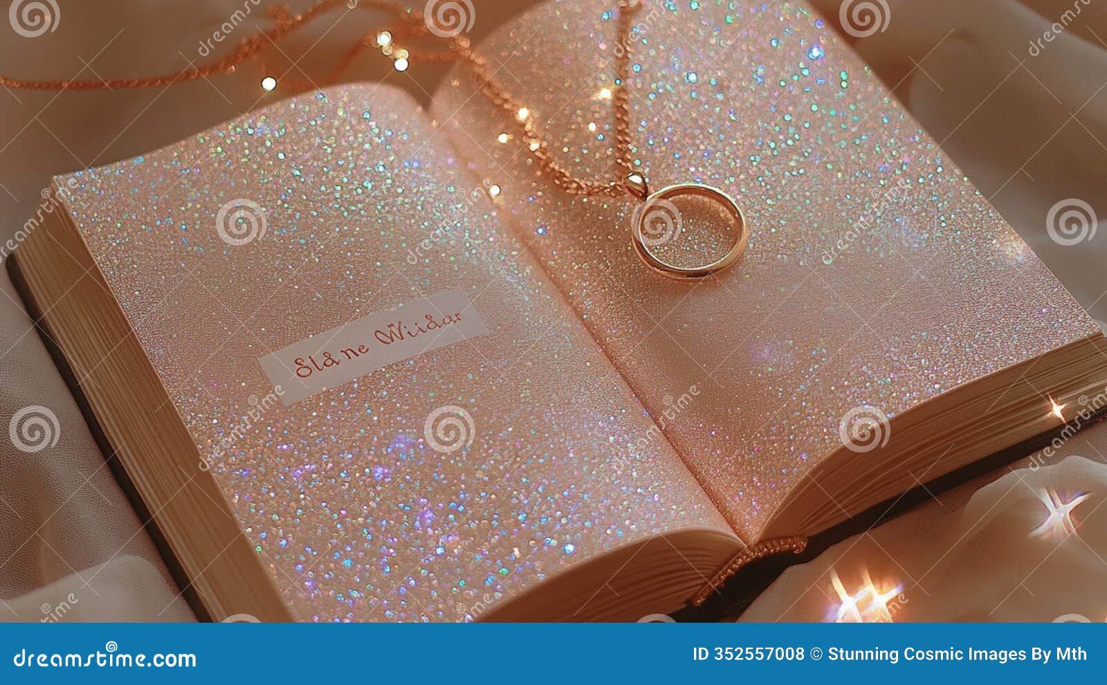 Magic Psychic Occult Oracle Esoteric Book Covered in Glitter and Gold ...