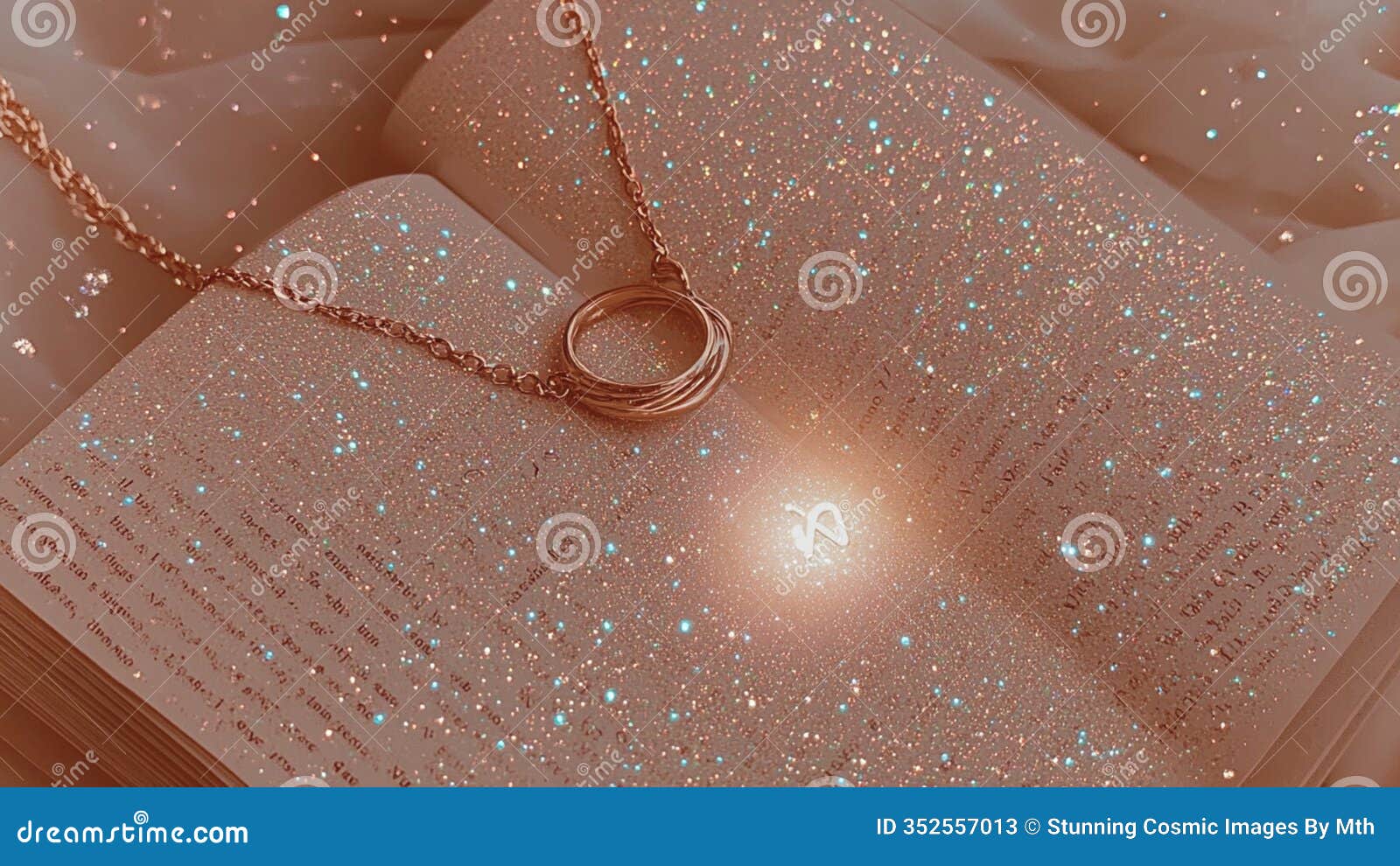 Magic Psychic Occult Oracle Esoteric Book Covered in Glitter and Gold ...