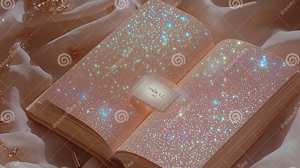 Magic Psychic Occult Oracle Esoteric Book Covered in Glitter and Gold ...