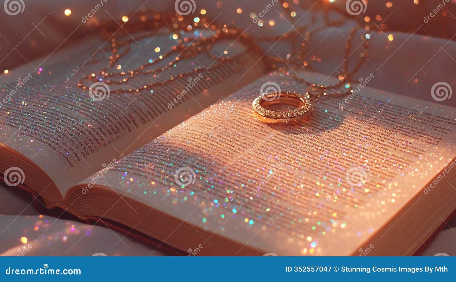 Magic Psychic Occult Oracle Esoteric Book Covered in Glitter and Gold ...