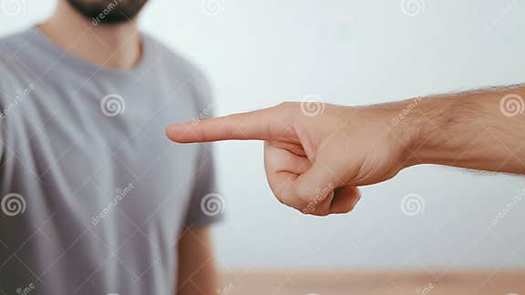 Fingers Pointing Blaming Each Other in a Heated Argument ...
