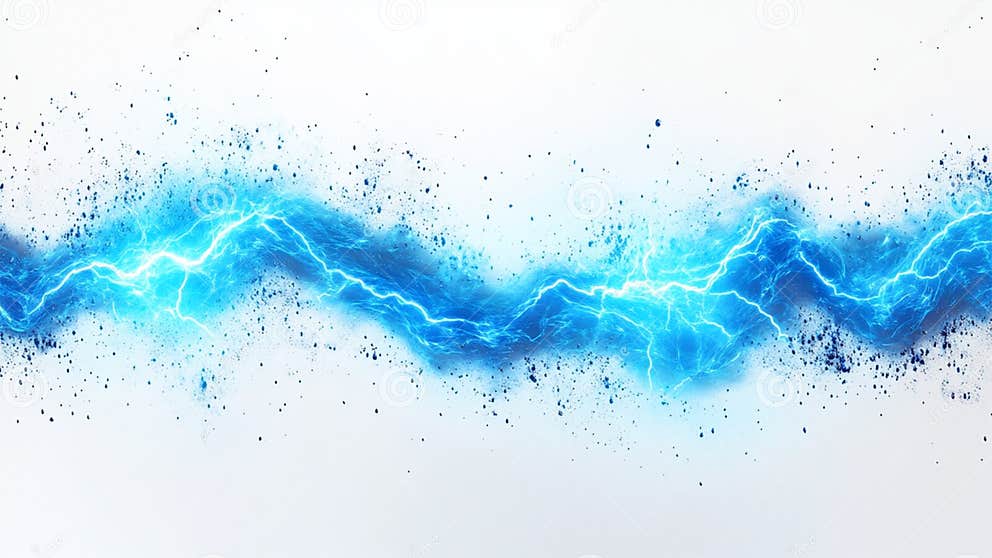 Wave of Electricity Electric Energy Power Wave Electromagnetic Voltage ...