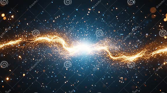 Wave of Electricity Electric Energy Power Wave Electromagnetic Voltage ...