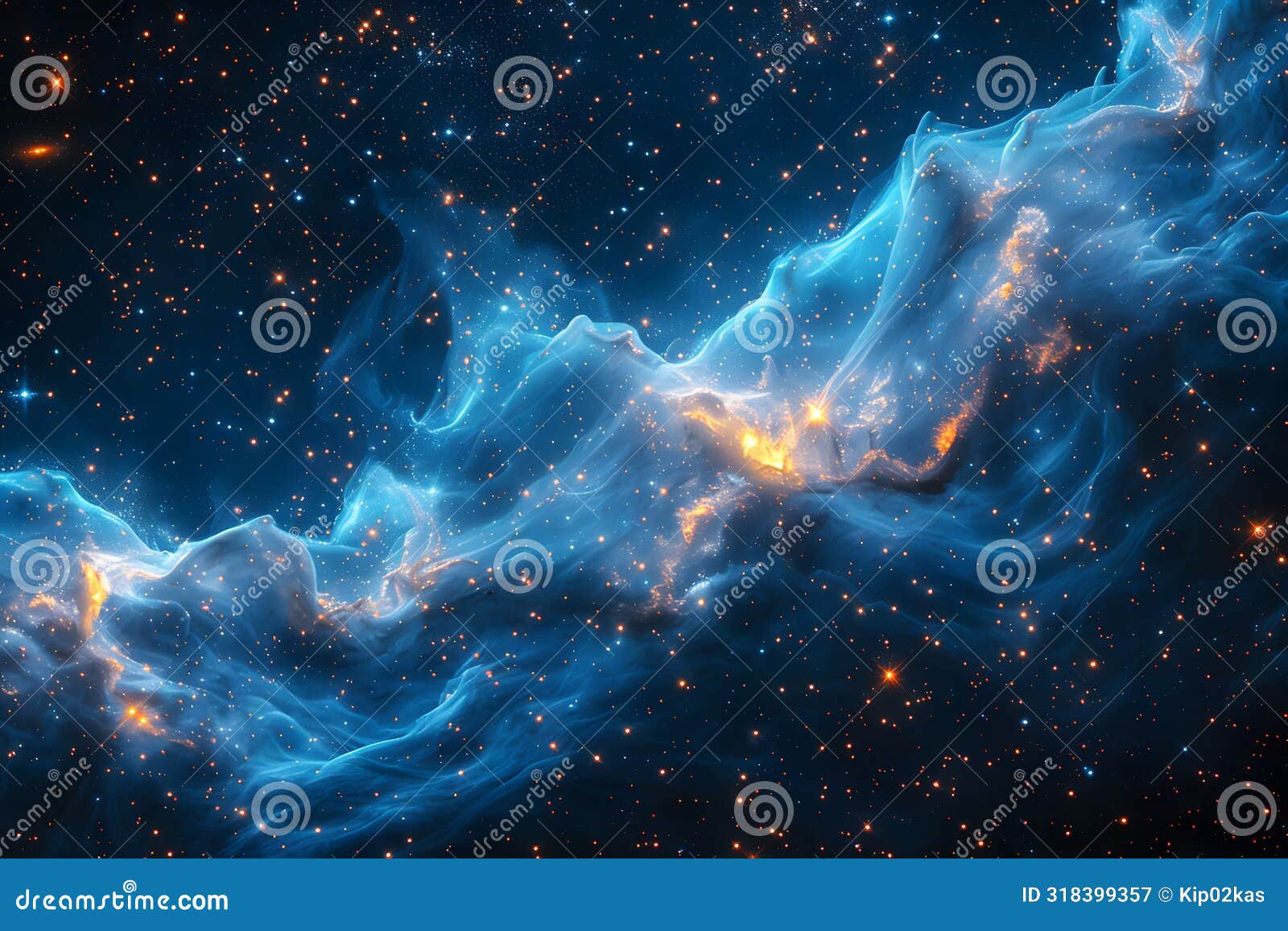 Stunning Cosmic Waves: a Surreal Galactic Nebula Visualization ...