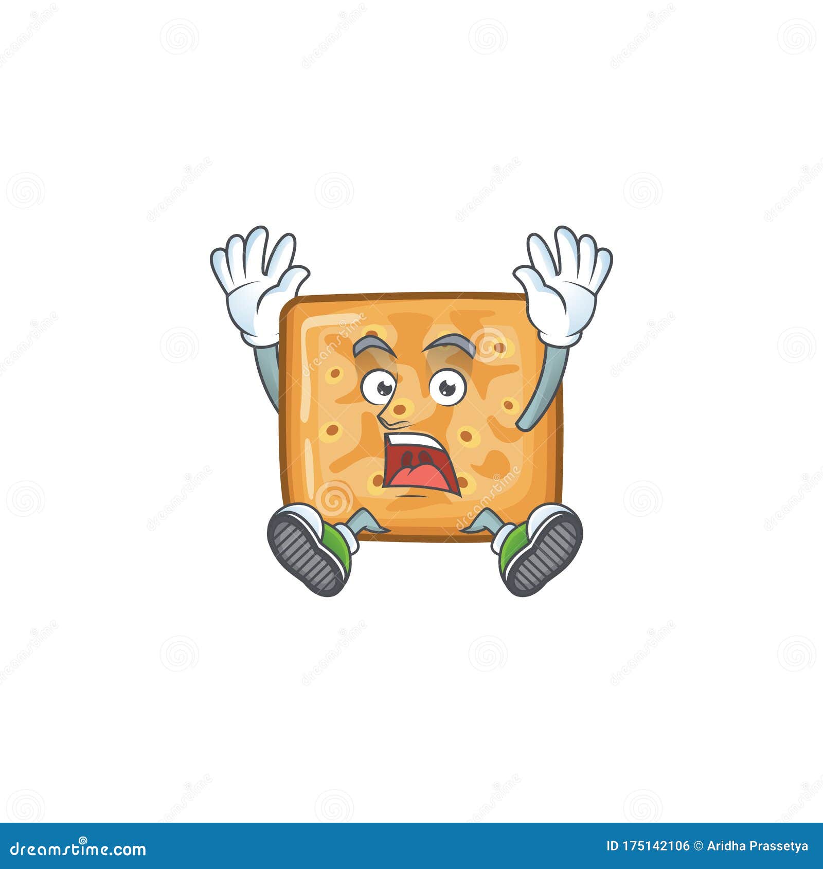 A Stunning Crackers Cartoon Character with Happy Face Stock Vector ...
